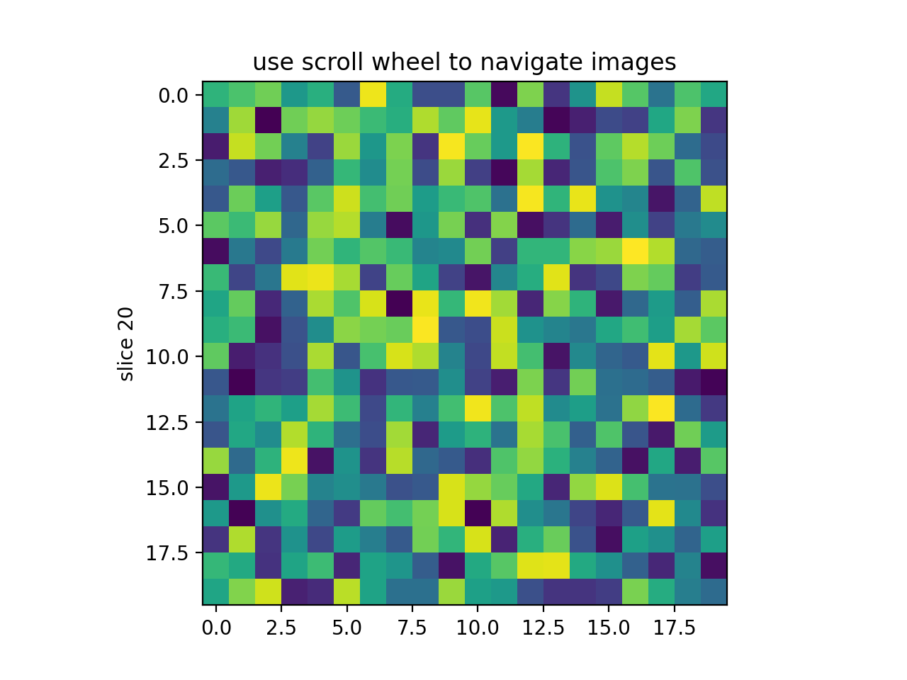 Visualizzatore sezioni immagine_Matplotlib - Visualizzazione con Python